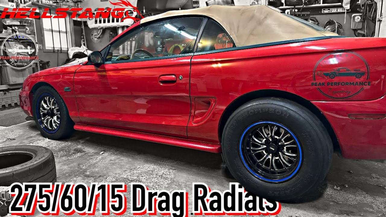 Installing 275/60/15 Mickey Thompson Drag Radials on my SN95 Mustang ...