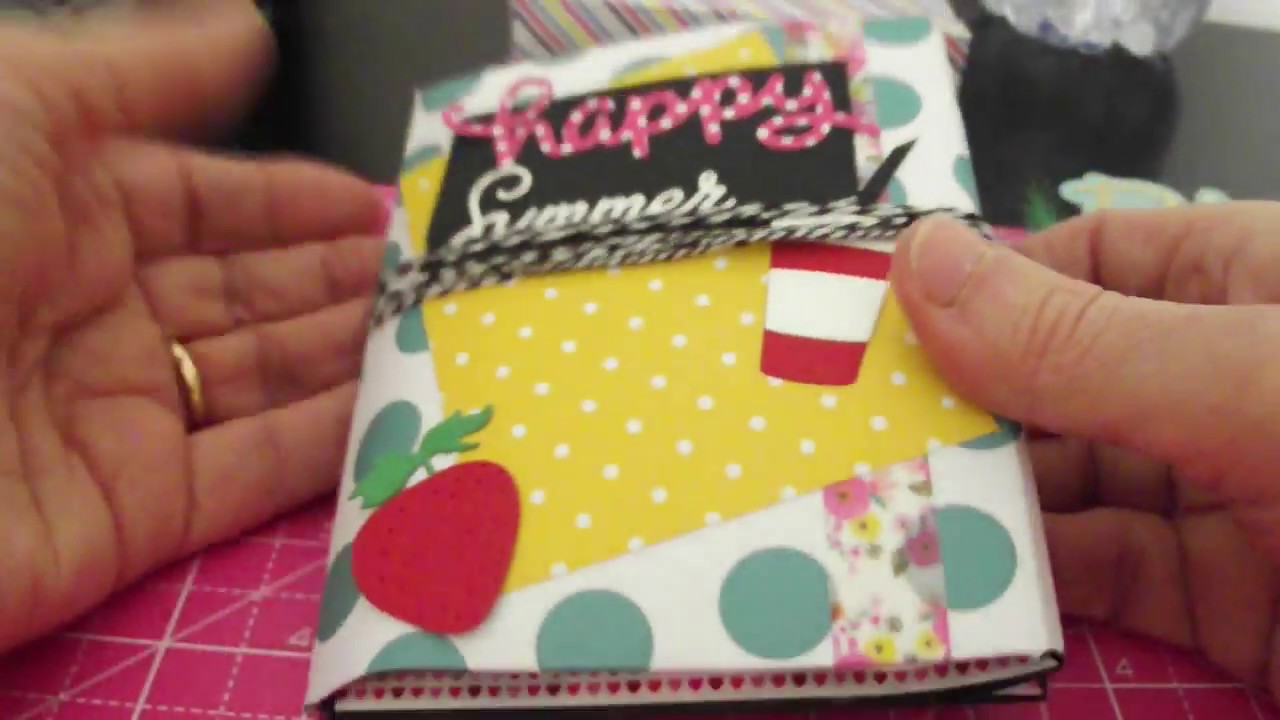 FLIP BOOK happy summer -SCRAPBOOKING - YouTube