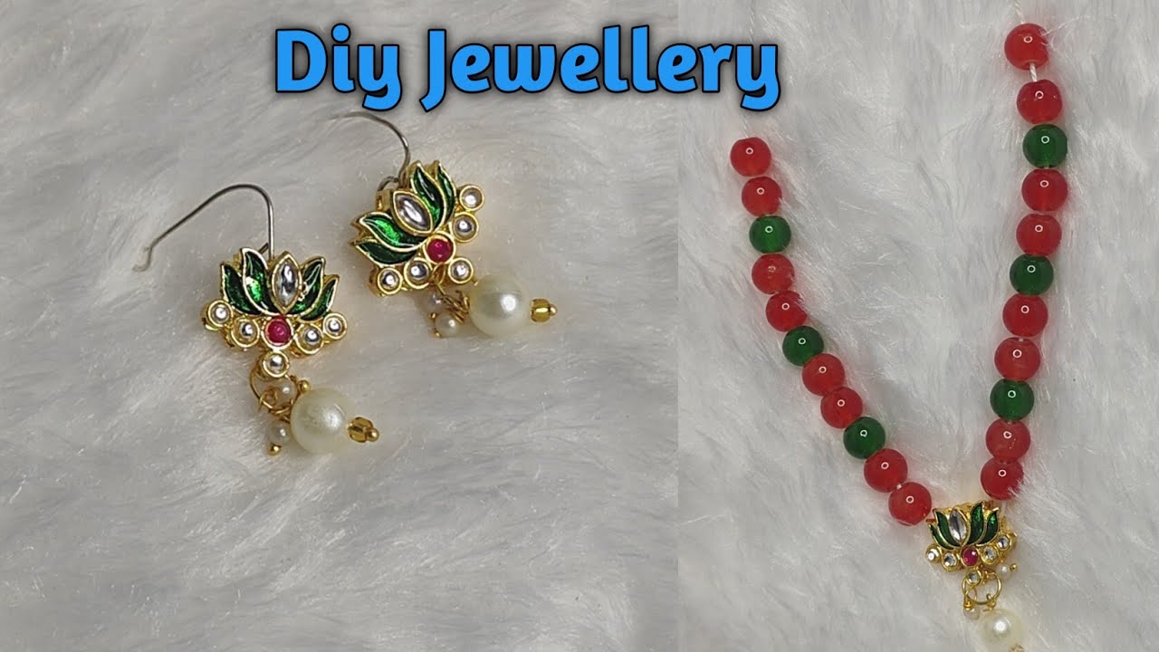 Diy Jewellery making for Ganapati Bappa| How to Make Jewellery for ...