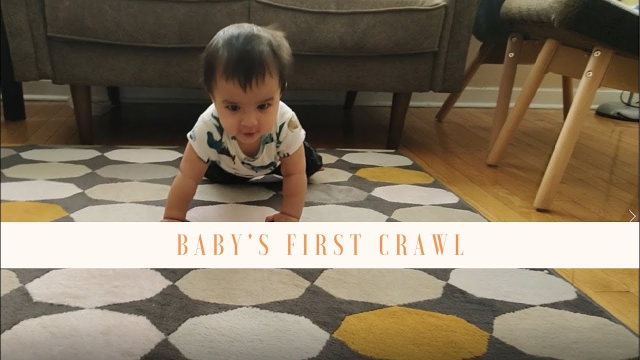 Baby's First Crawl || Cutest Baby crawling for the first time - YouTube