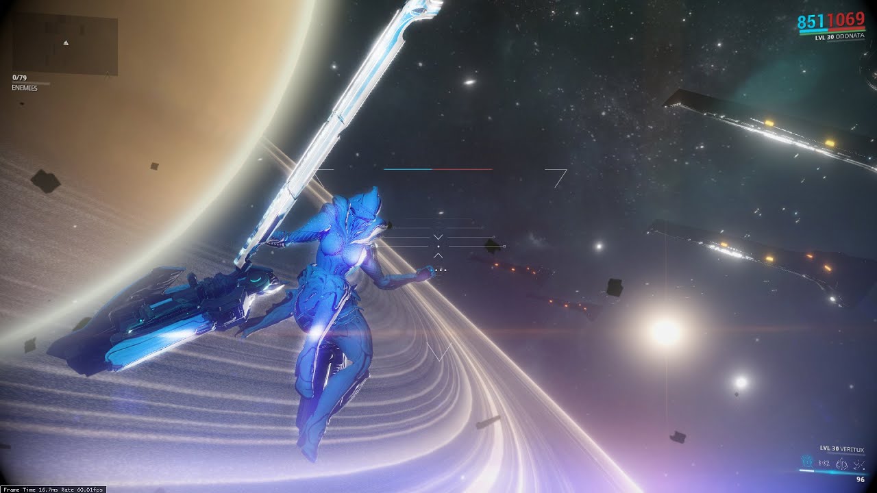 Warframe Archwing Mode Saturn Exterminate 60FPS - YouTube