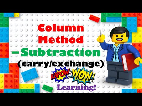 Column Method Subtraction - with carrying/exchange - Maths - Grade 3 ...