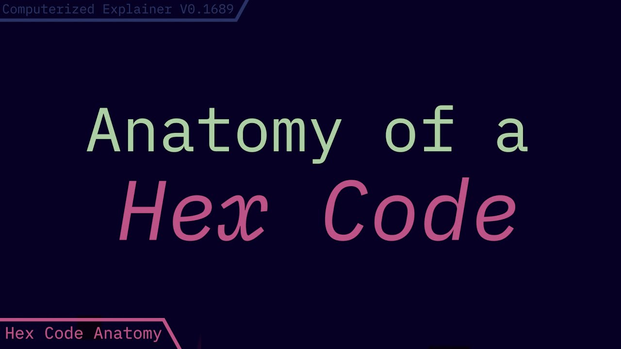 How do Hex Codes work? - YouTube