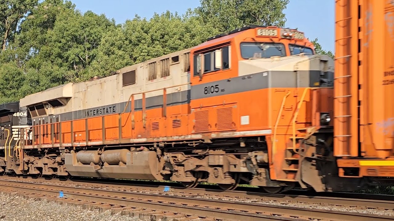 Norfolk Southern Part 1 NS 8105 Interstate Rolls By - YouTube