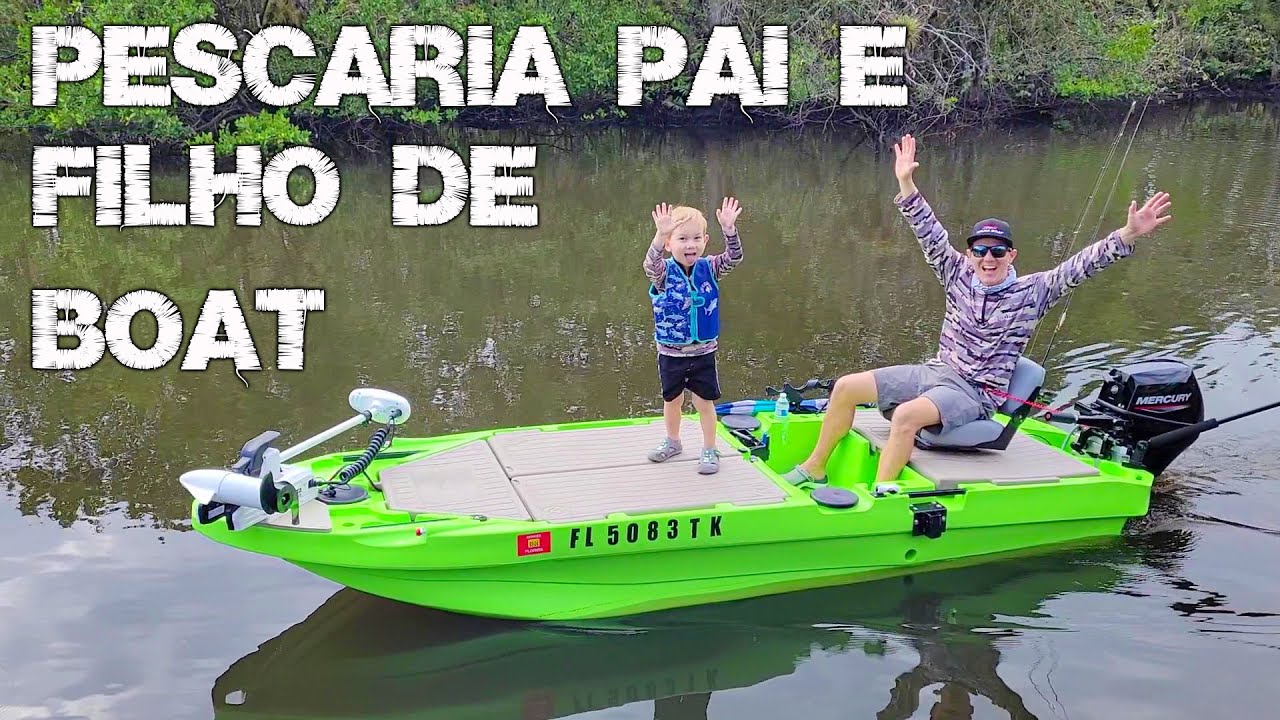 Milha Boat com cadeira Pescaria e passeio em familia - YouTube