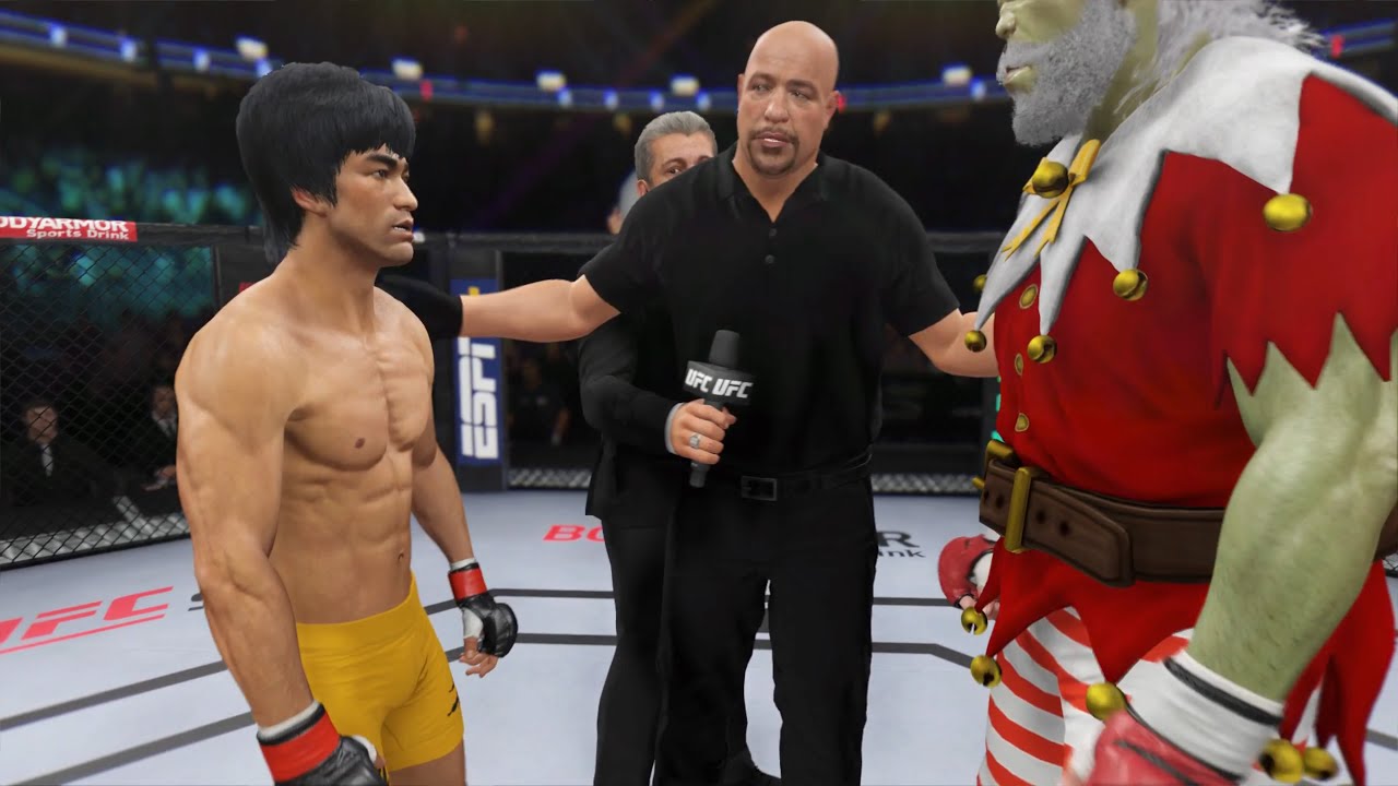 Bruce Lee vs. Santa Hulk - EA Sports UFC 4 - Dragon Fights 🔥🐲 - YouTube