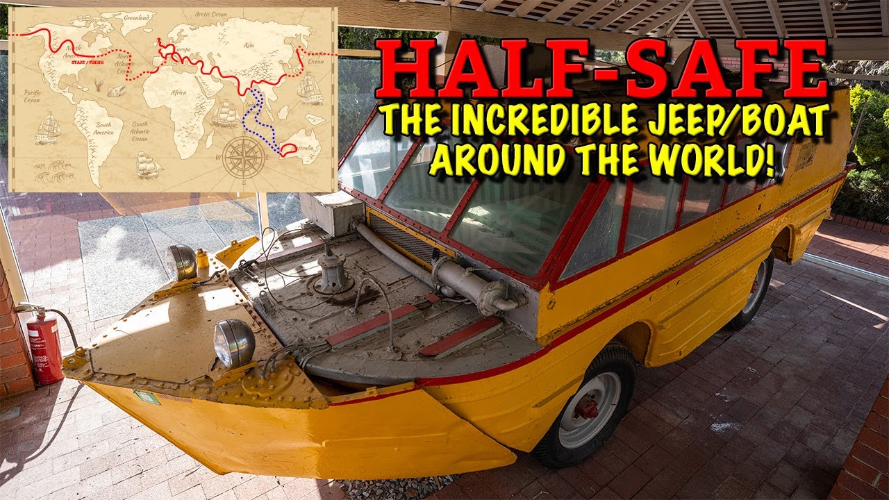 I Visited The INCREDIBLE JEEP BOAT Half Safe Around The World Without