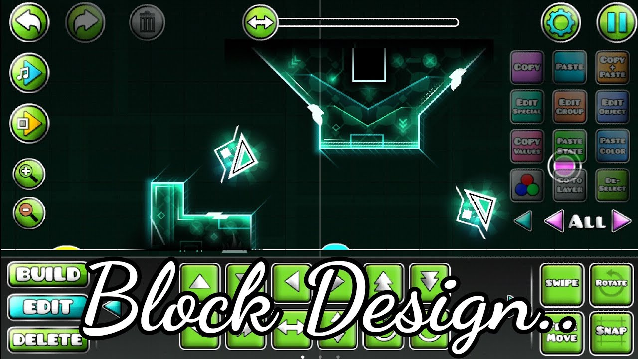 Como hacer un buen "Block Design" en Geometry Dash 2.11 || Como decorar ...