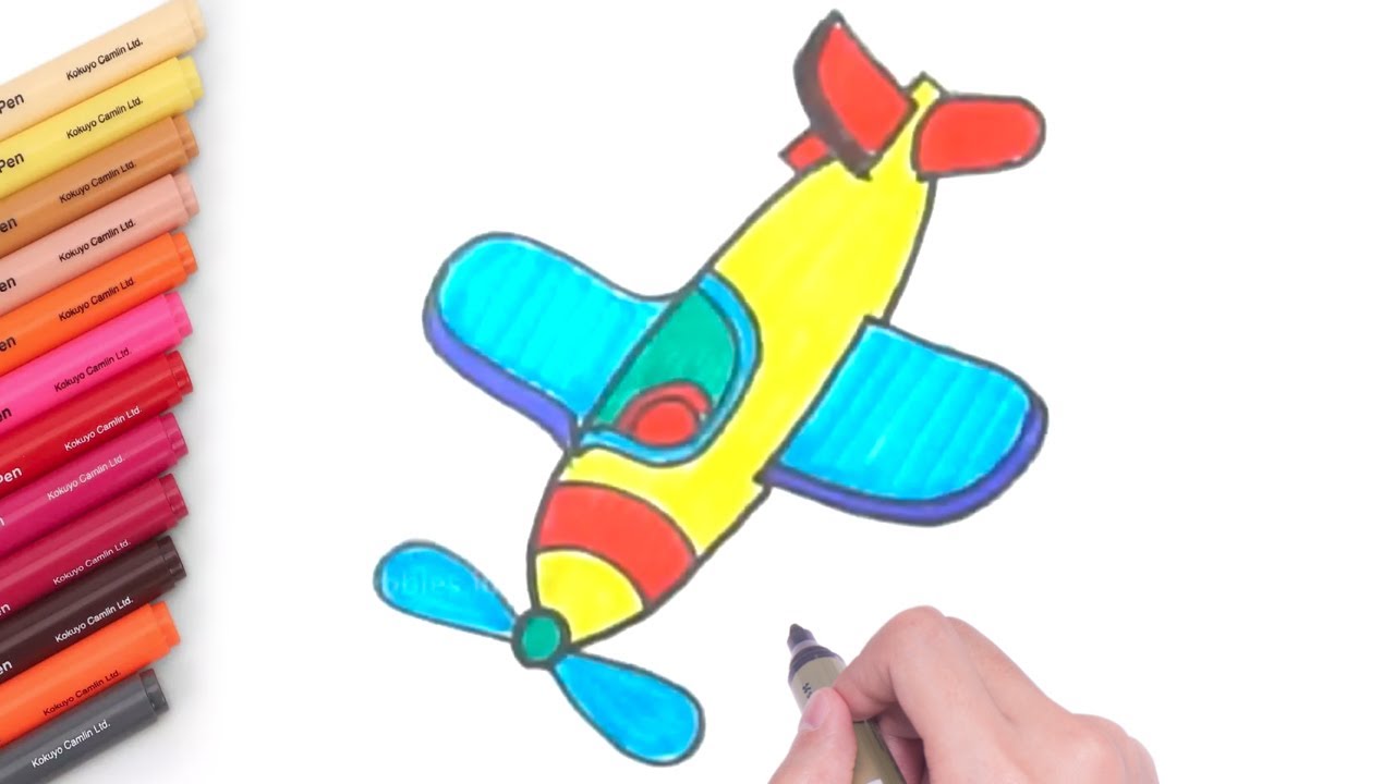 How to draw a Airplane Drawing | Drawing Tutorial Step by Step | Easy ...