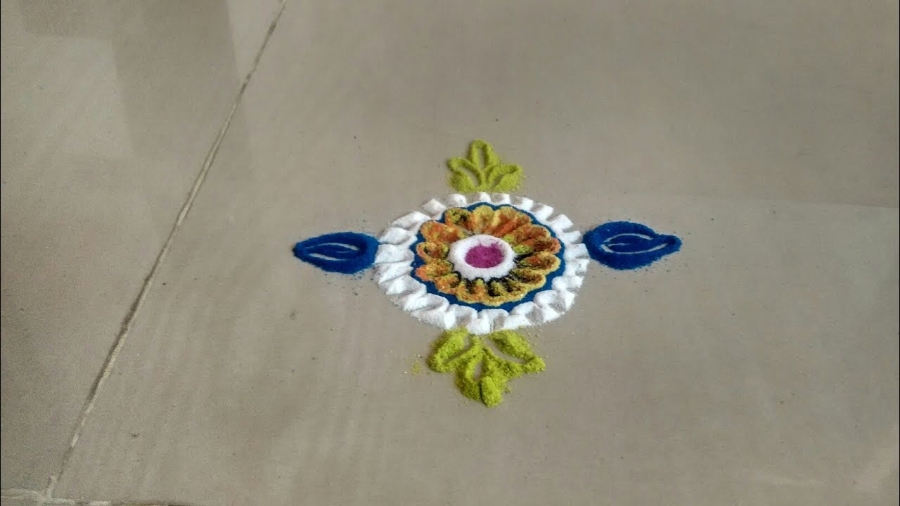 Magic rangoli|Simple rangoli|small rangoli|unique rangoli|dotless ...