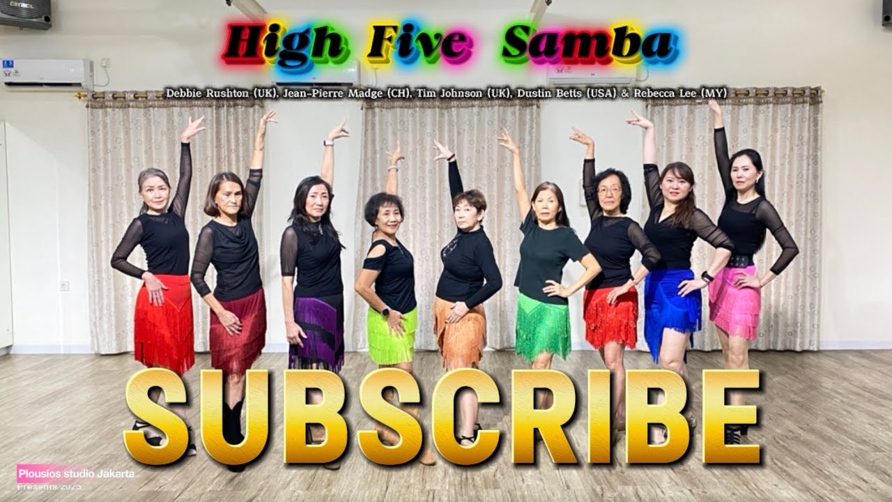 High Five Samba - Line Dance || Demo by Plousios studio Jakarta - YouTube