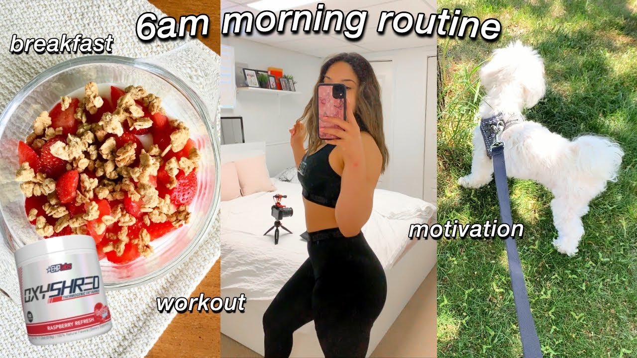 6AM Productive Morning Routine // workout motivation - YouTube