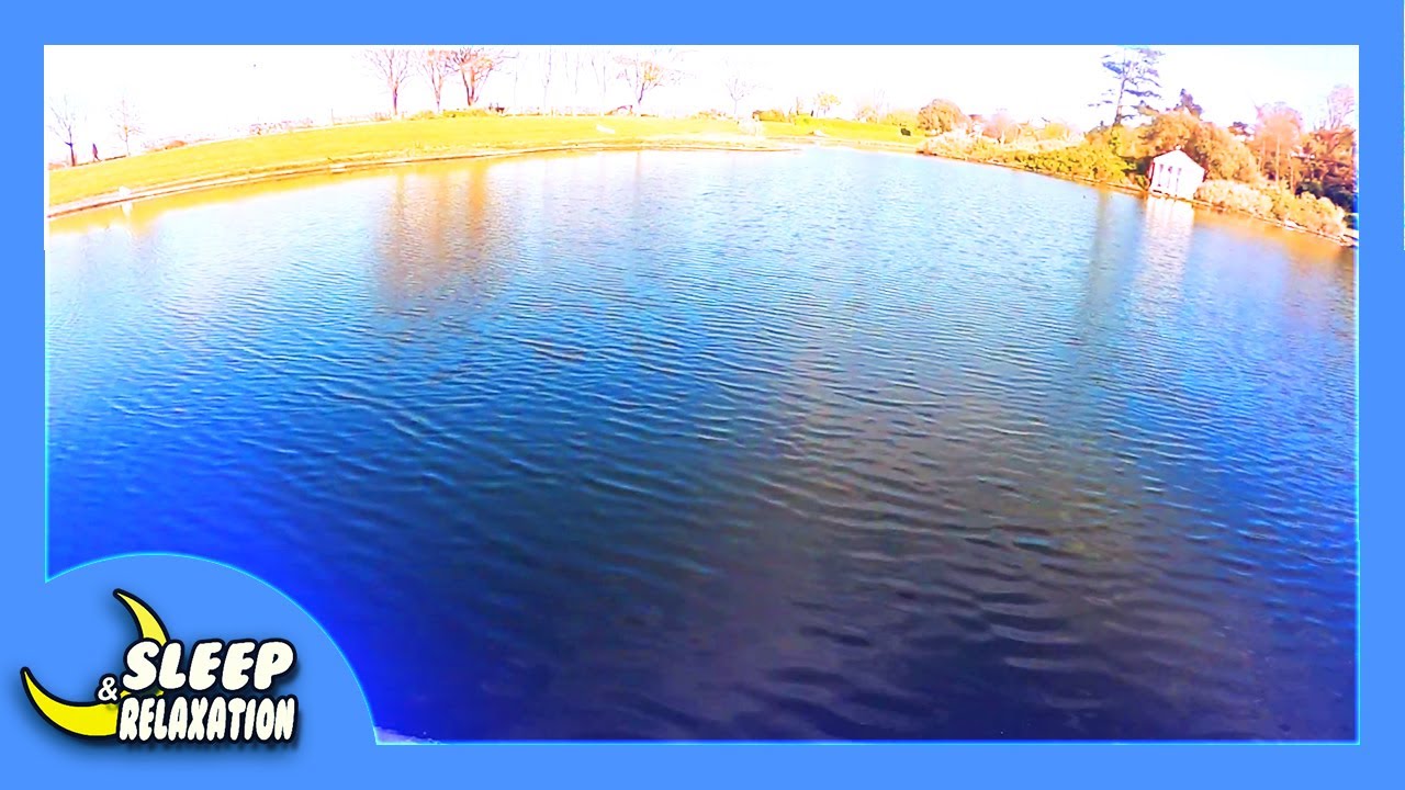 The lake glistens on a beautiful sunny day (Nature Visualizer) - YouTube