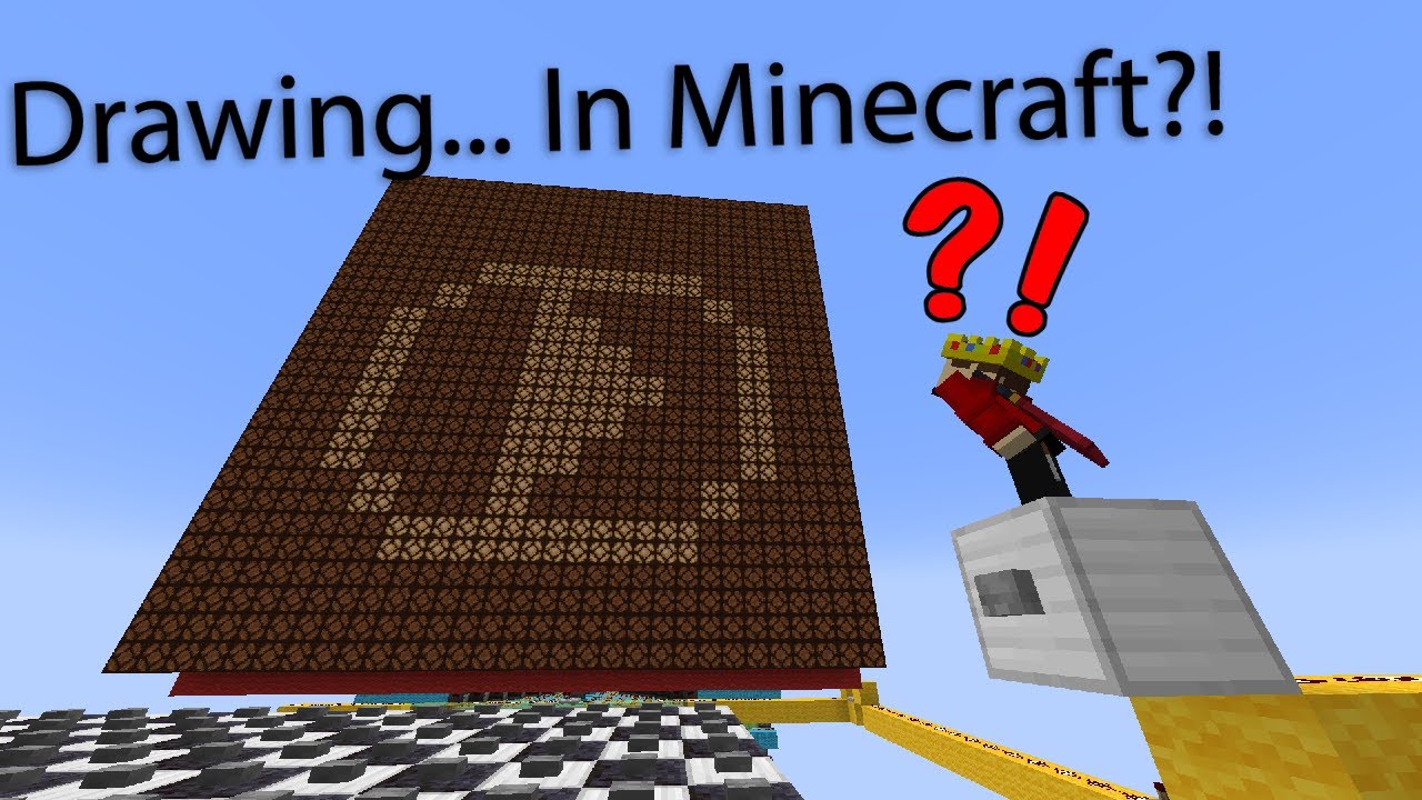 I made a Drawing Program in Minecraft! - YouTube