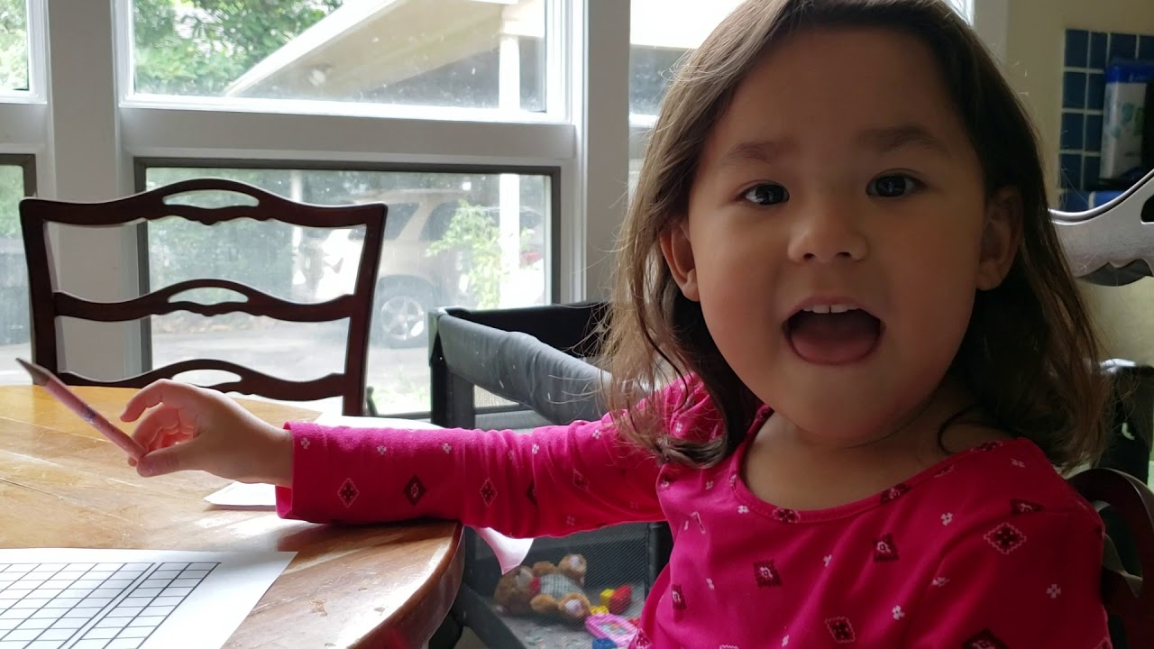 4 years old Narangua is learning the Periodic table. - YouTube