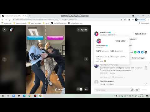 CEMRE SOLMAZ ECENAZ ÜÇER VE ENES BATUR TİK TOK VİDEOSU