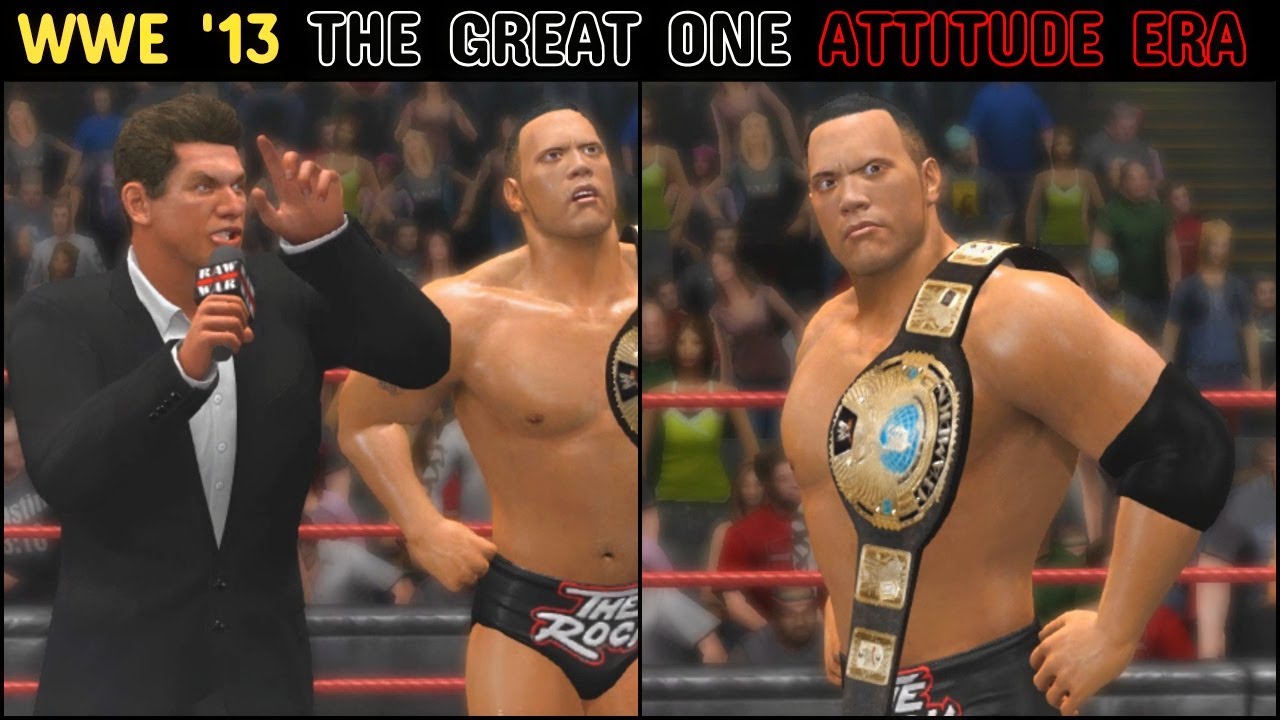 WWE '13 ATTITUDE ERA MODE The Great One GAMEPLAY | WWE '13 Attitude Era ...