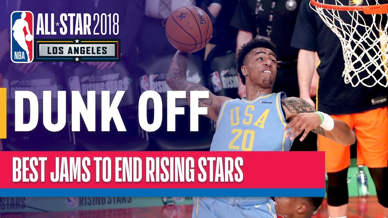 AWESOME DUNK OFF towards end of 2018 Rising Stars | Presented by Mtn ...