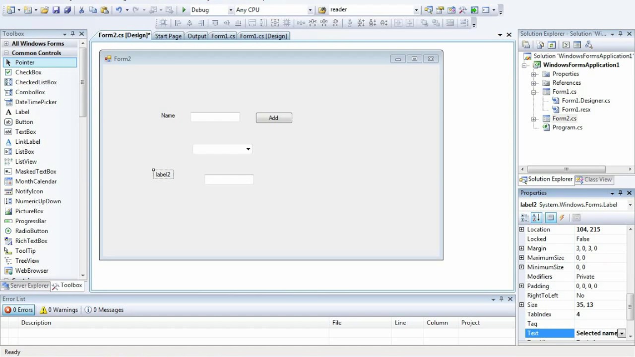 combobox control in c#.net | itechsoftwareacademy - YouTube