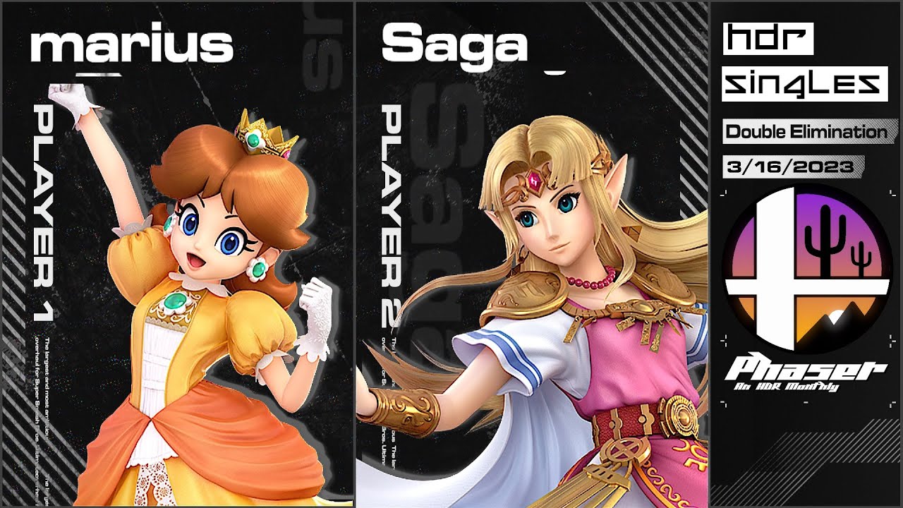 Phaser 17: marius (Daisy) vs Saga (Zelda) HDR Winner's Semifinals - YouTube