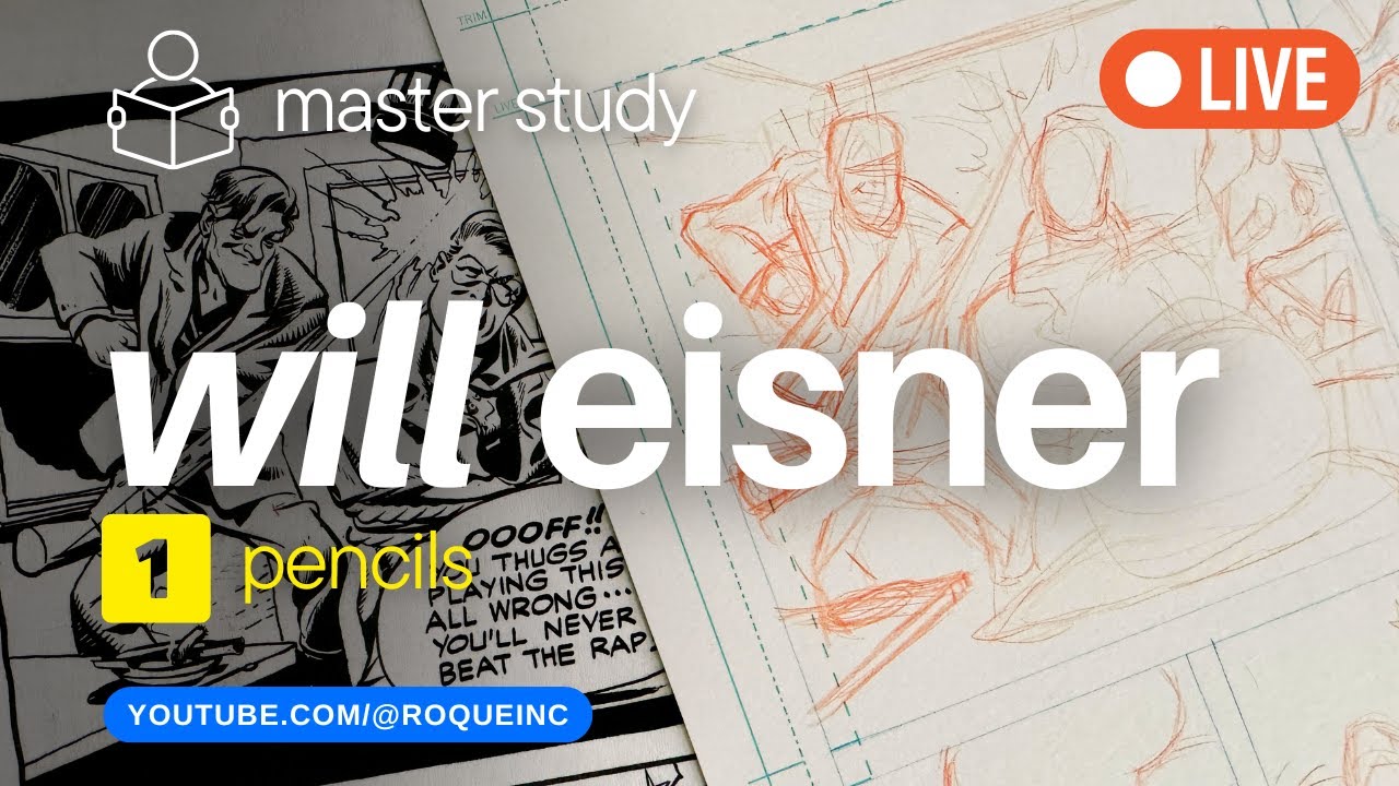 🎨 MASTER STUDY: WILL EISNER - Part 1 (Pencils) - YouTube