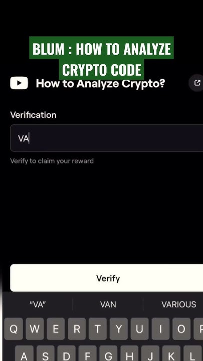 How To Analyze Crypto | Blum YouTube Video Code | Blum How To Analyze Crypto Video Code - YouTube