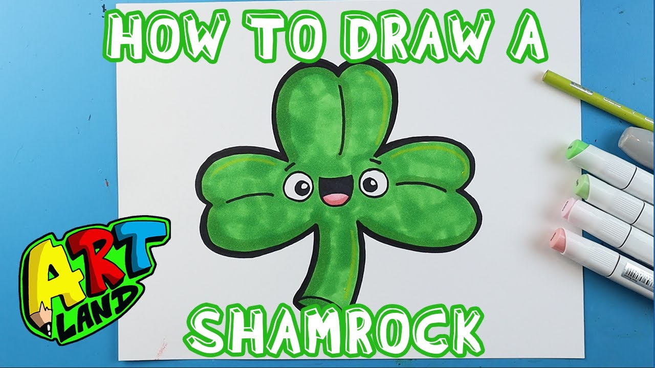 How to Draw a SHAMROCK!!! - YouTube