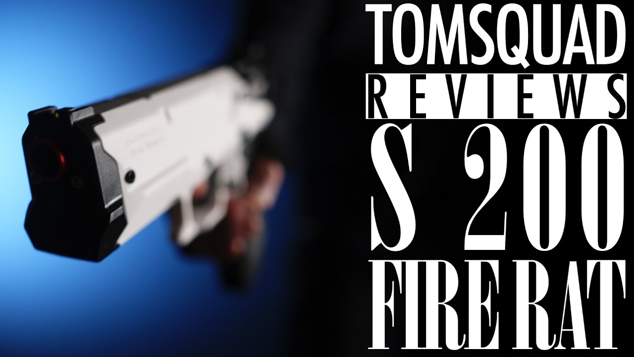 TomSquad reviews the ZWQ S200 Fire Rat--Is this the coolest Nerf Pistol ...