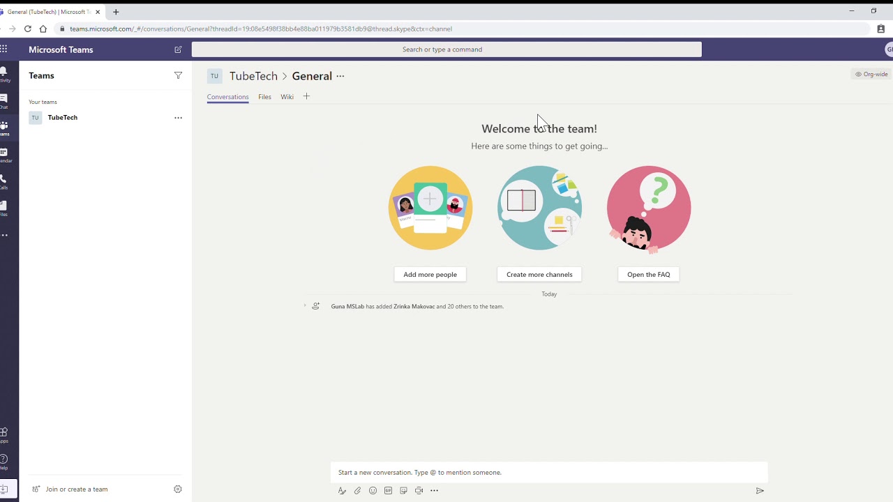 How to Create an organization-Wide Team in Microsoft Teams - YouTube