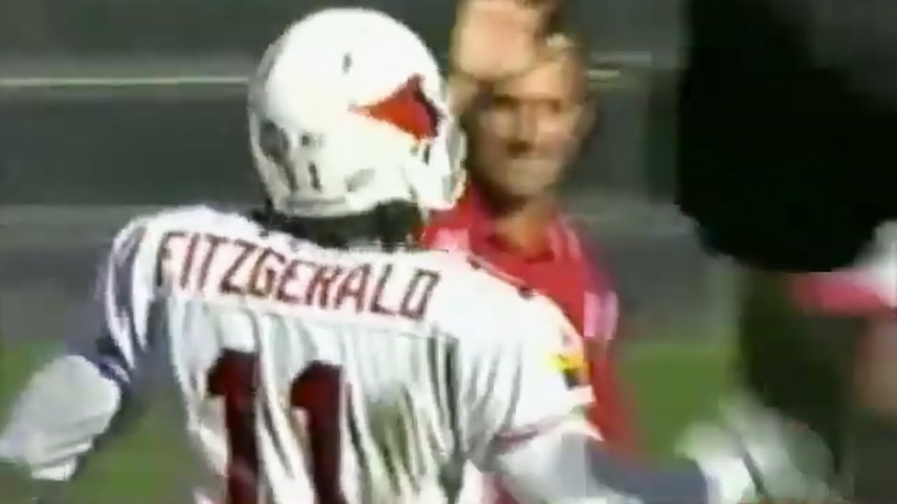 Larry Fitzgerald records 1st career NFL TD reception | October 10, 2004 ...