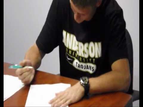 Aaron Roberson Signs with Anderson University - YouTube