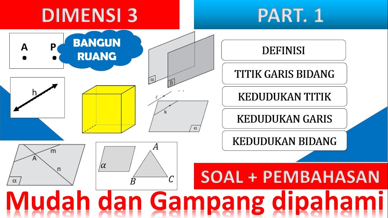Dimensi tiga | part. 1 Menganalisis titik, garis dan bidang pada ...
