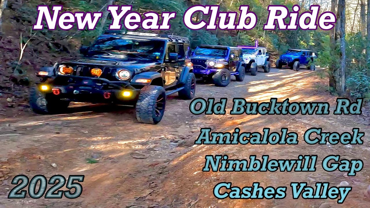 2025 New Year Club Ride : Old Bucktown, Amicalola Creek, Nimblewill Gap ...