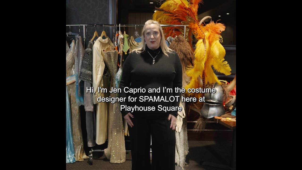 SPAMALOT costume closeup with Jen Caprio - YouTube