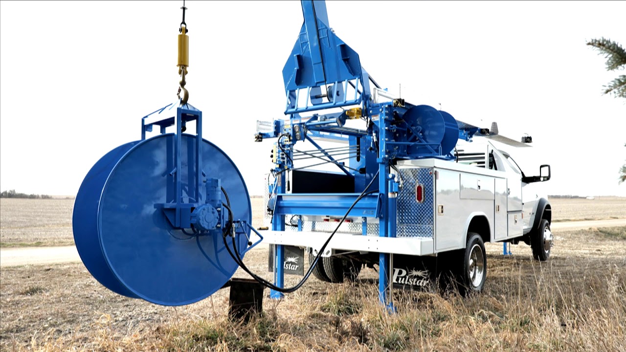 Poly Pipe Spool for Efficient Handling of Poly Pipe - YouTube