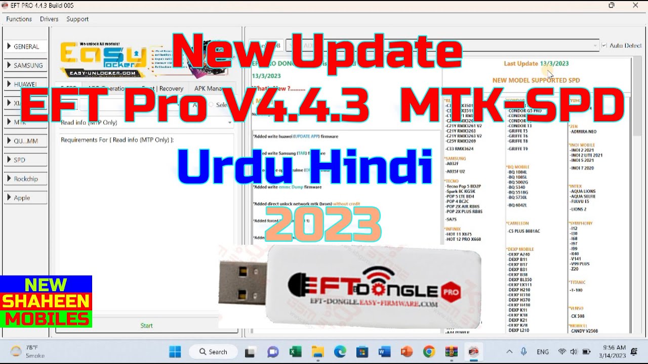 New Update EFT Pro Dongle V4 .4. 3 MTK SPD - YouTube