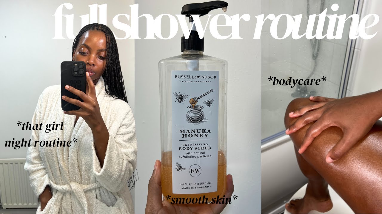 Evening Shower Routine | Self-care + unwind with me + my favourite body ...