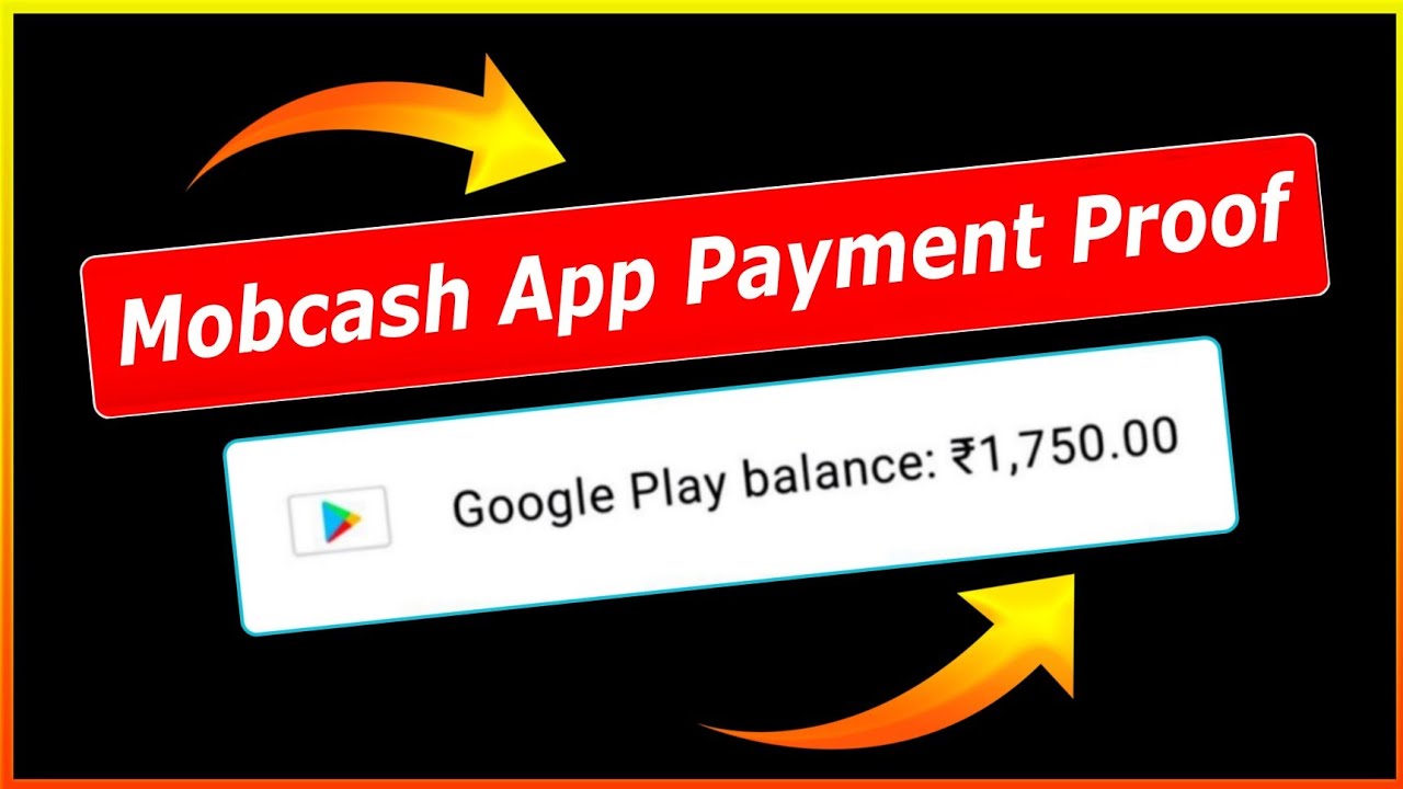 Mobcash App Payment Proof | Earn Daily ₹50 Google Play Redeem code ...