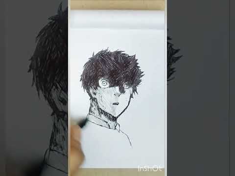 Quick sketch of Yoichi Isagi#anime#shorts#isagi#darkside - YouTube