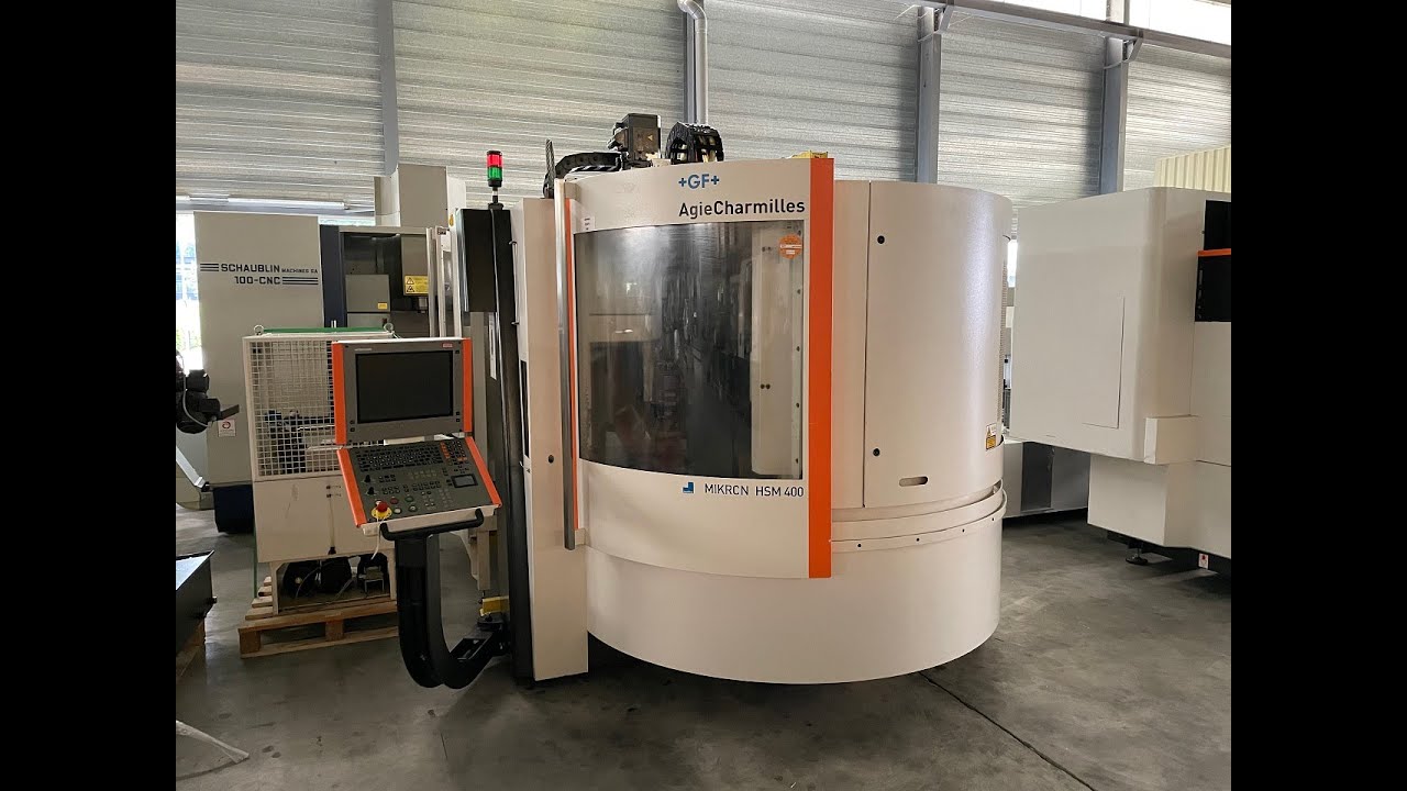 VERTICAL MACHINING CENTER "MIKRON" TYPE HSM-400 - YouTube