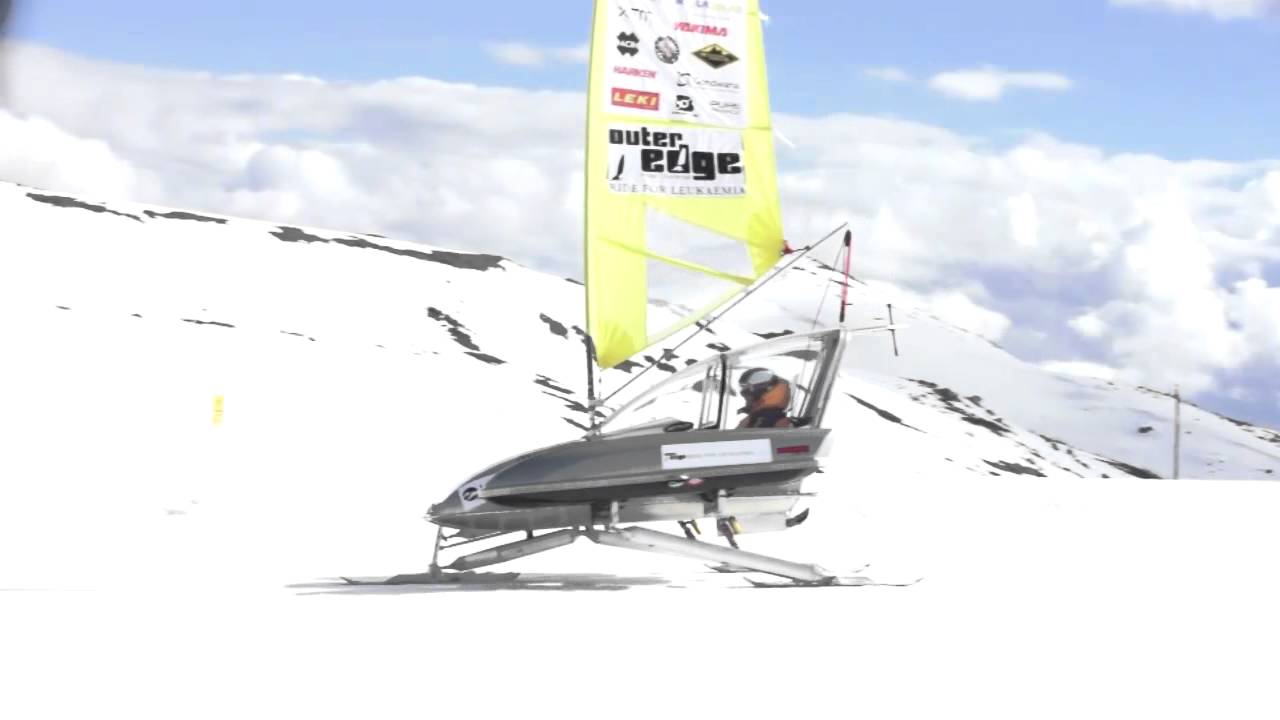 Sneak Peak of Polar Challenge Snow Sailer sailing on snow - YouTube