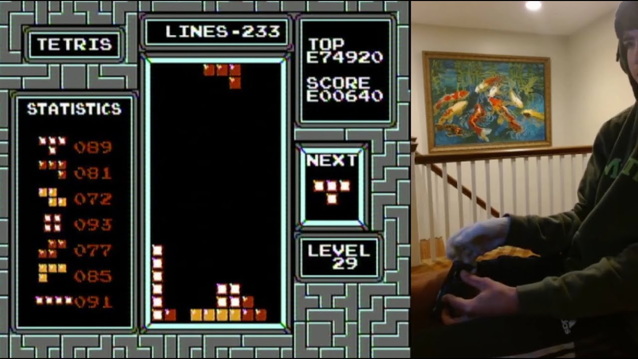 first EVER 19 start 1.4 into killscreen in nes tetris! - YouTube