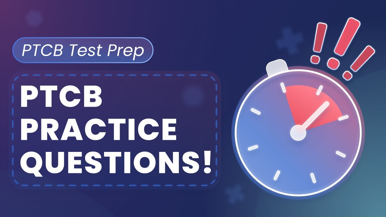 PTCB Practice Test l Pharmacy Technician Exam Prep - YouTube