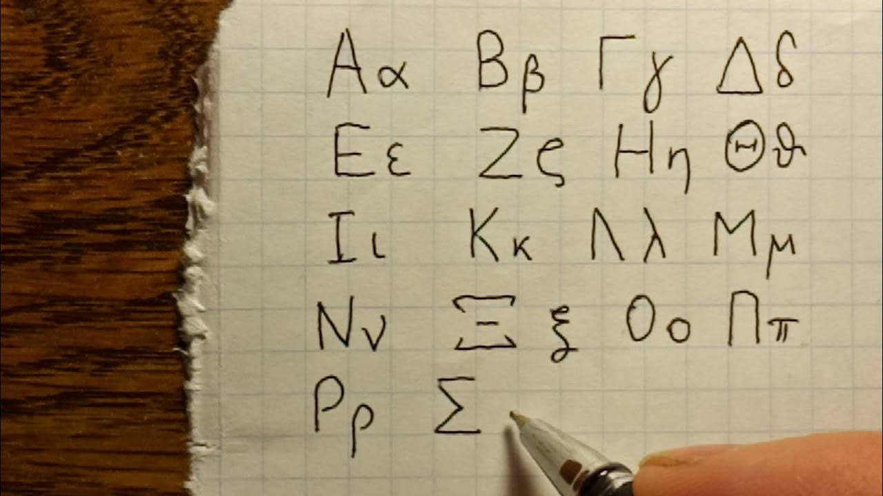 How to write Ancient Greek Alphabet - YouTube