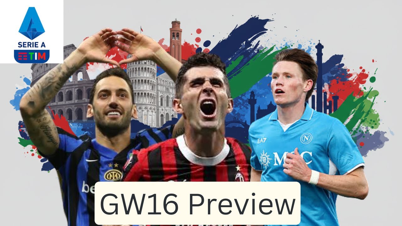Serie A GAMEWEEK 16 PREDICTIONS - YouTube