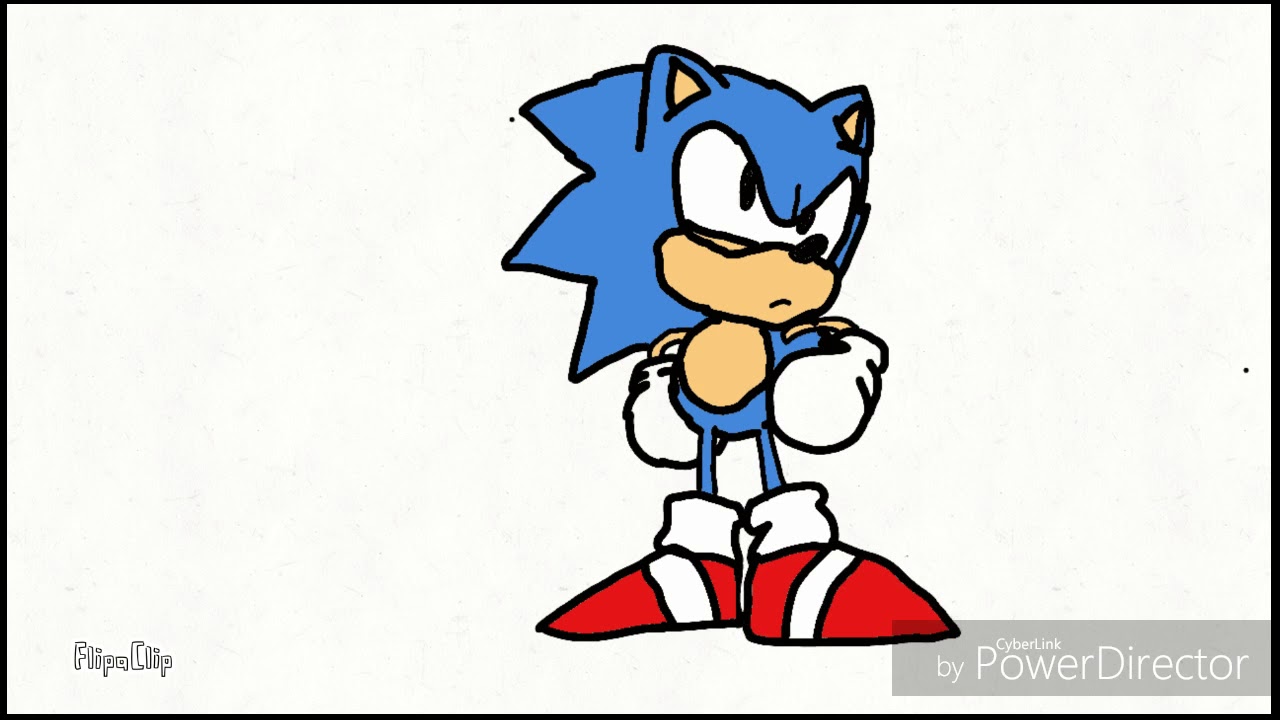 Classic sonic's waiting test - YouTube