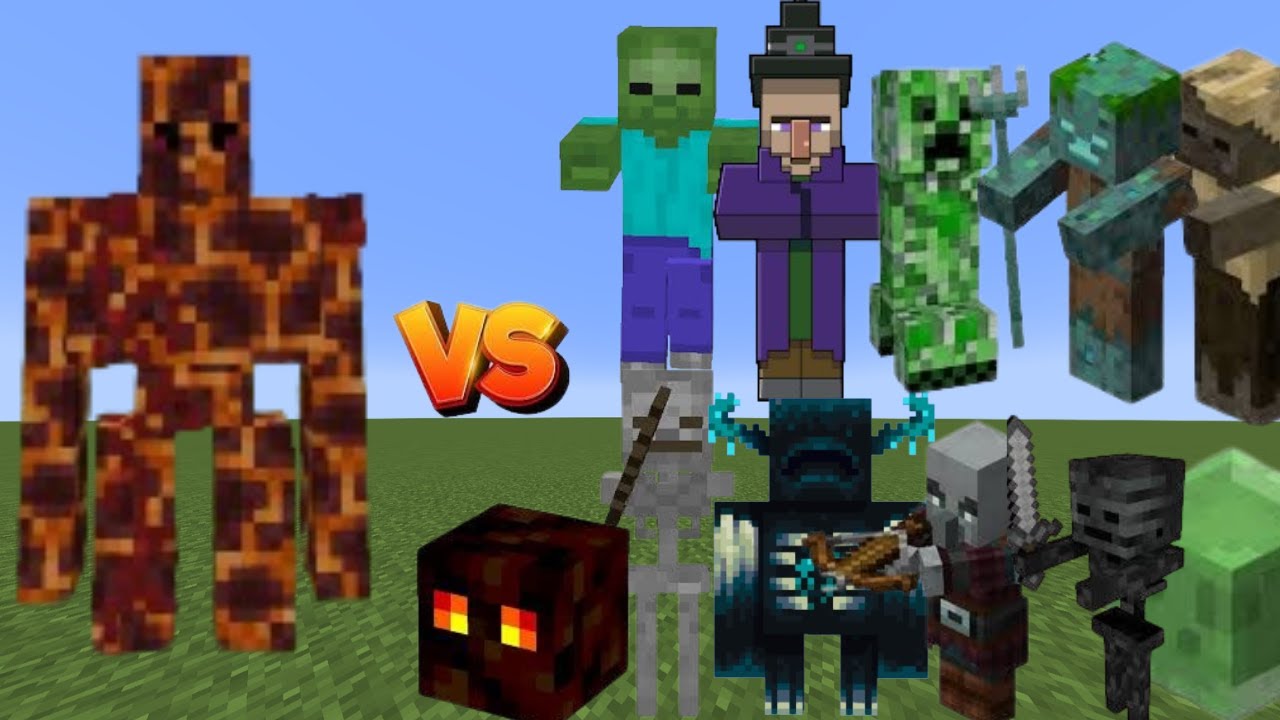 MAGMA GOLEM vs ALL MOBS | Minecraft Mob Battle - YouTube