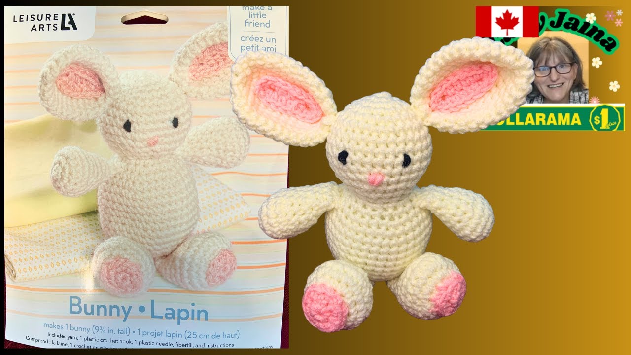 Make a little Friend Bunny crochet kit purchased at Dollarama, from ...