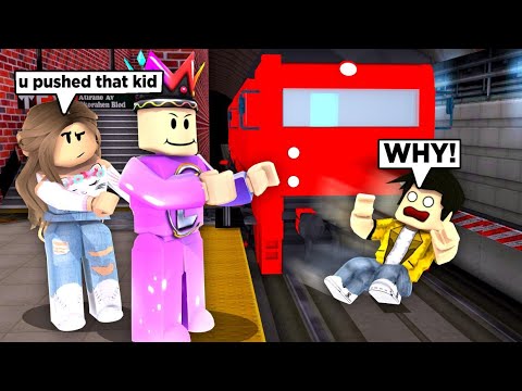 Roblox BUT I PUSH Players In To A On Coming Train - YouTube