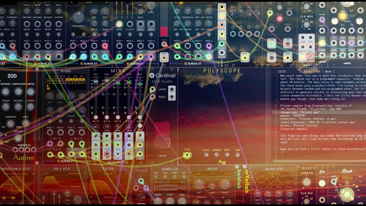 Generative Modular Ambient -1h - YouTube